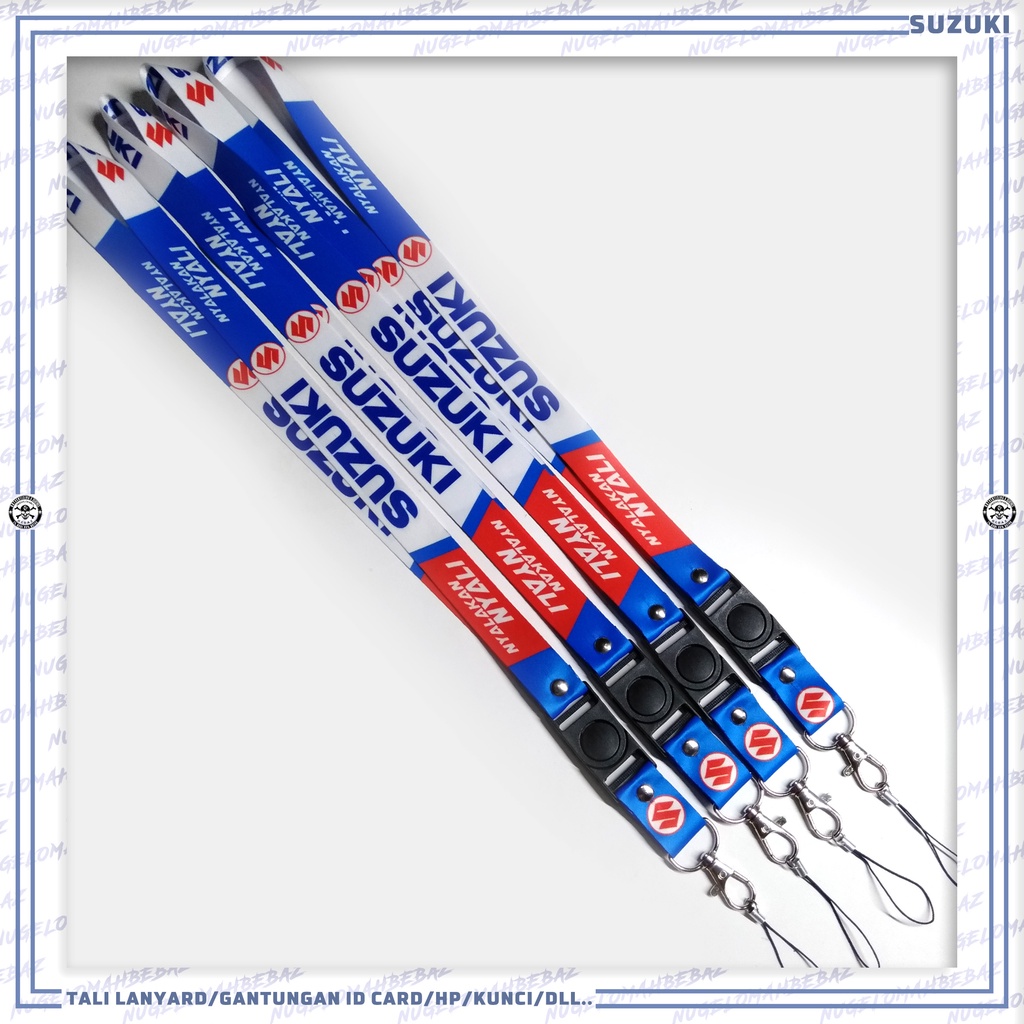 Jual TALI LANYARD GANTUNGAN ID CARD/HP/KUNCI/DLL.. SUZUKI | Shopee ...