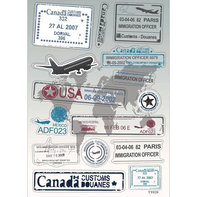 Jual Stiker Sticker Koper Laptop Kulkas Motor Travel Retro Murah Bagus ...