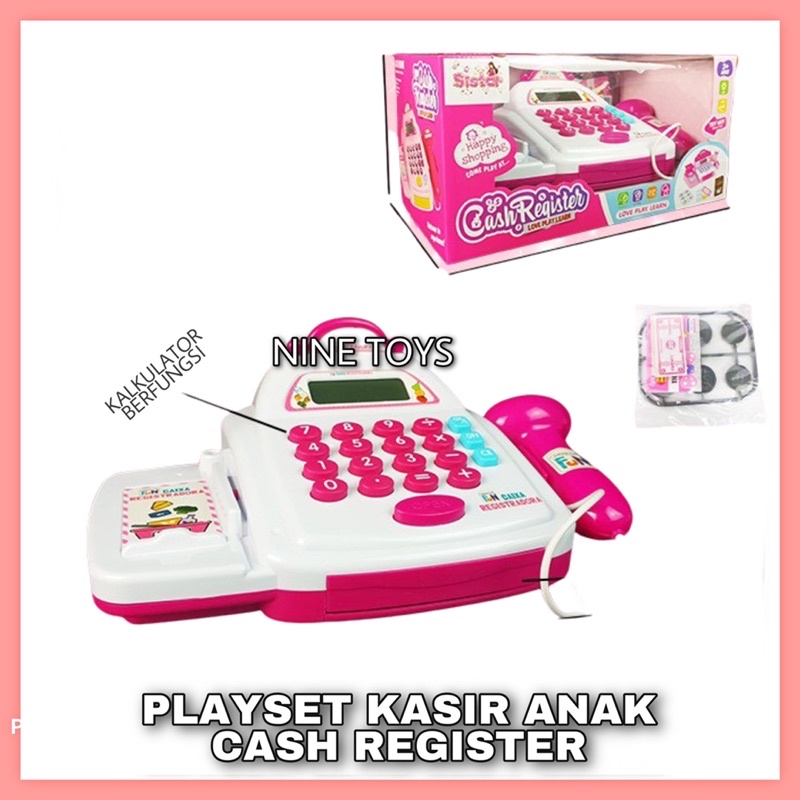 Jual [FREE BATERAI] Mainan Anak Cash Register Mesin Kasir Kasiran Mini ...