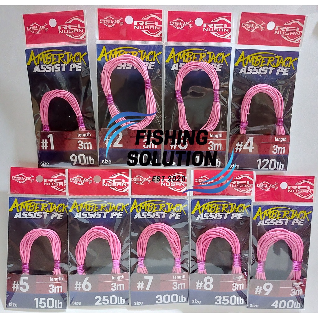 Jual Senar Pancing Relix Nusantara Amberjack Kevlar Assist PE Line 3 M ...