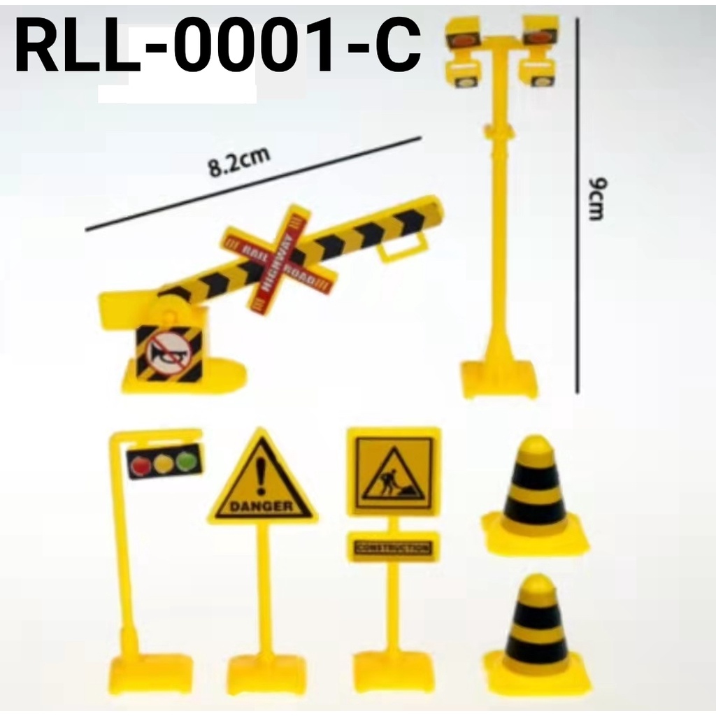 Jual GR-RLL-0001 Hiasan kue cake topper rambu lalu lintas road sign ...