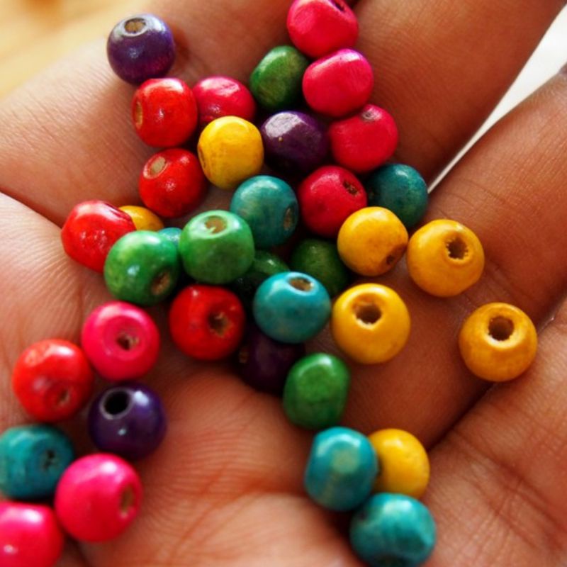 Jual Mote kayu Warna - Mote kayu bulat 8mm - Monte kayu Warna | Shopee ...