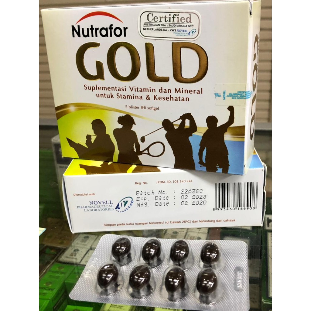 Jual Nutrafor Gold Vitamin 1Box | Shopee Indonesia