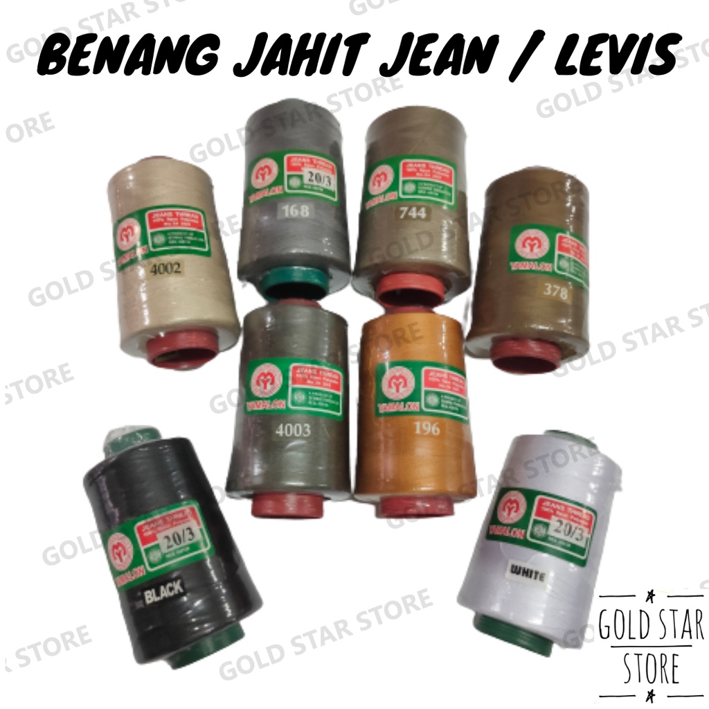 Jual Benang Jeans Benang Jahit Levis Yamalon 20/2 20/3 Benang Jin Size ...
