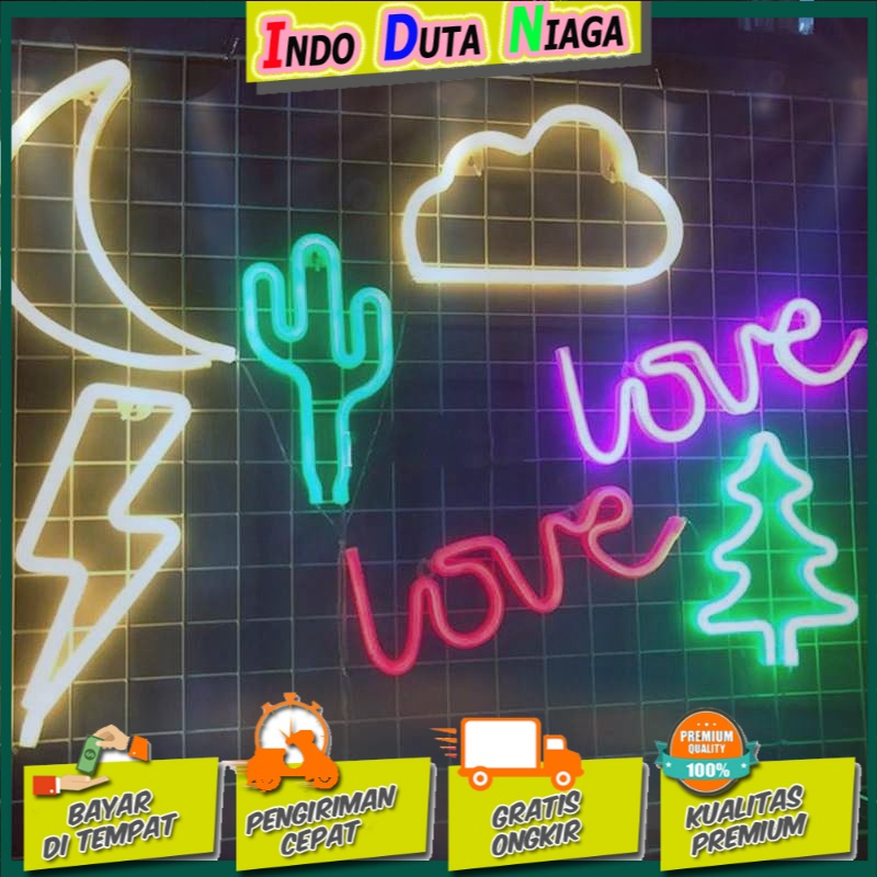 Jual KEY-WIN Lampu Dekorasi LED Neon Light Model LOVE - M04 | Shopee ...