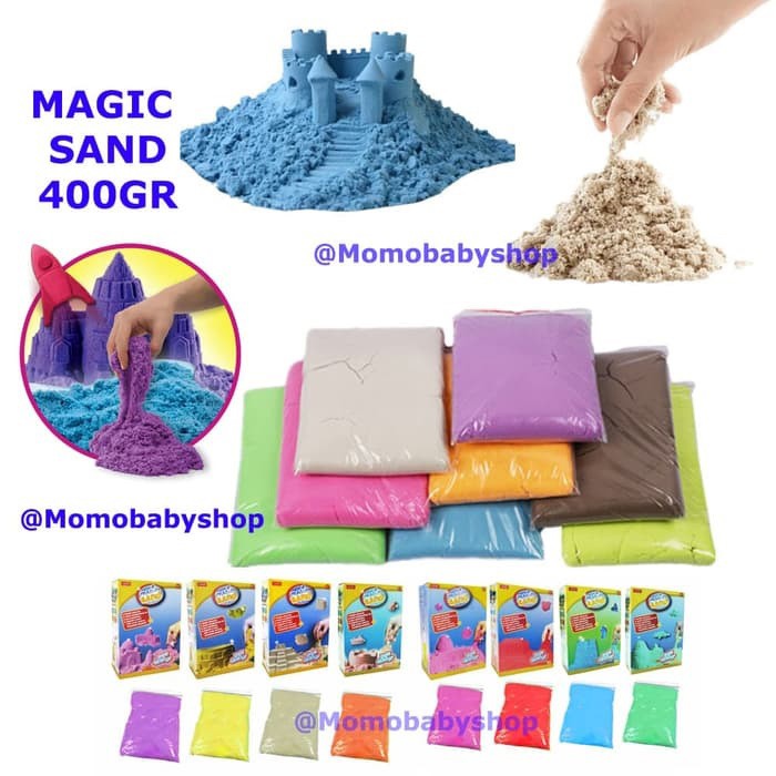 Jual MAGIC SAND MAINAN PASIR PASIRAN - REFFIL 400 GRAM - MAINAN ANAK ...
