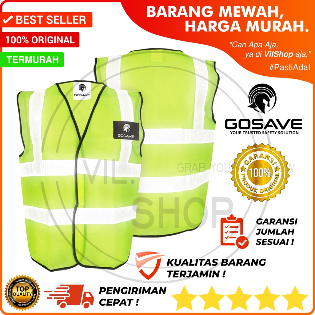 Jual ROMPI SAFETY 4 LINE TEBAL JARING RAPAT GOSAVE ASLI / BAJU SAFETY ...