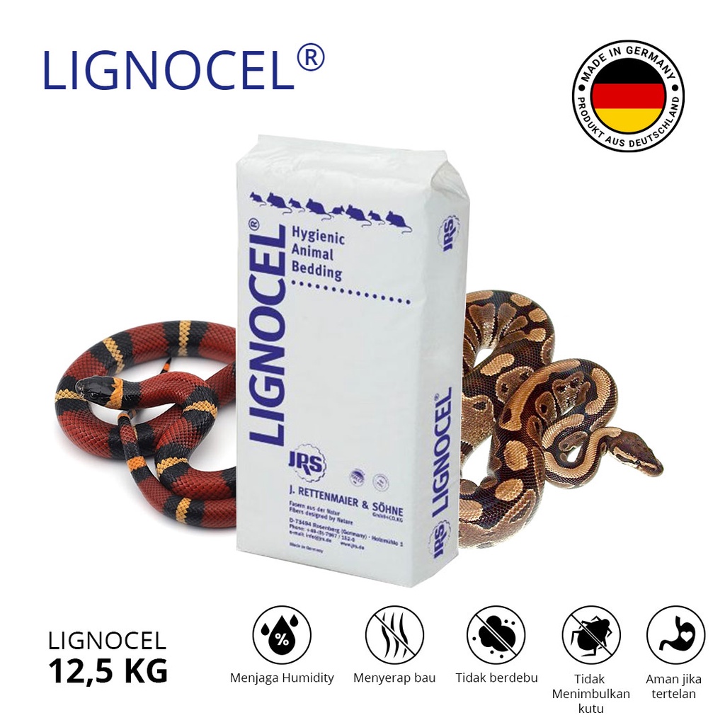 Jual Lignocel Snake Bedding 12,5 kg Serbuk Kayu Bedding Ular Substrate ...