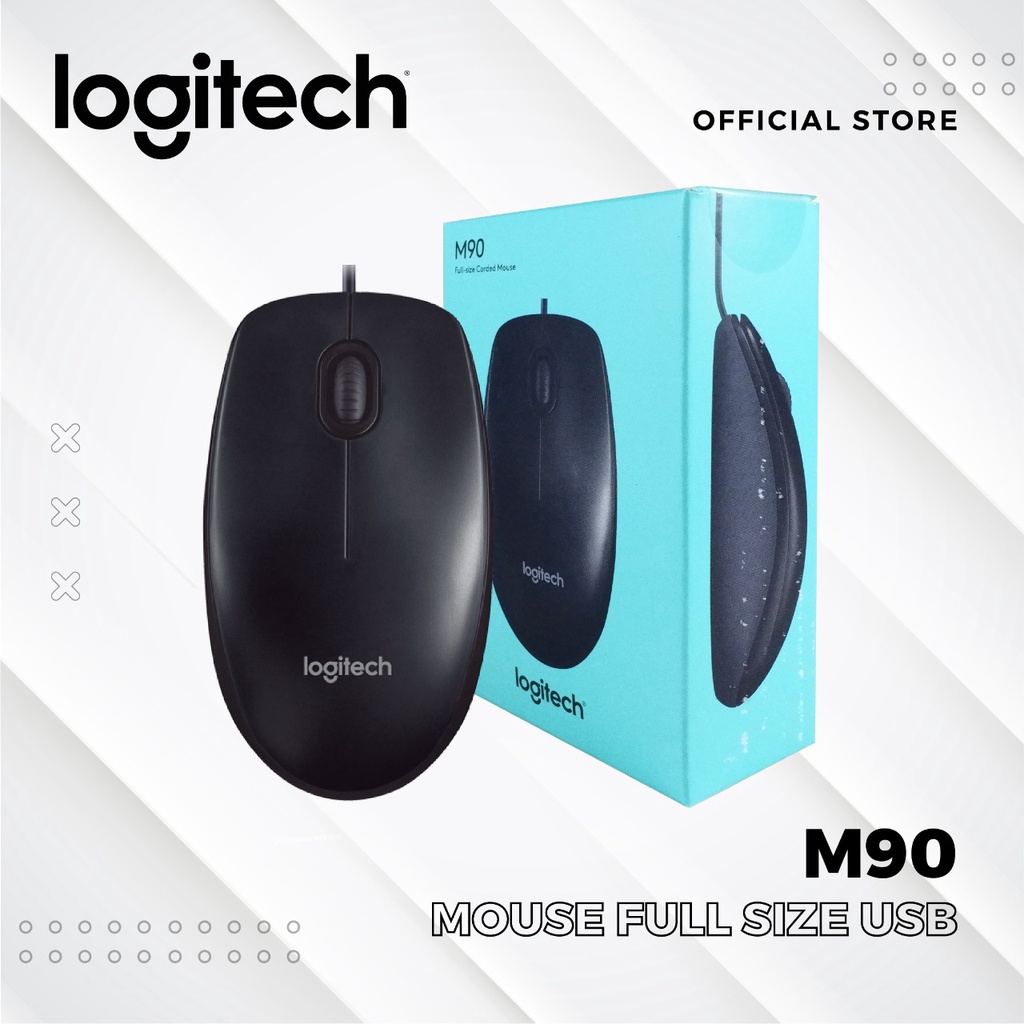 Jual Mouse Logitech M90 Wired Black USB Garansi Resmi | Shopee Indonesia