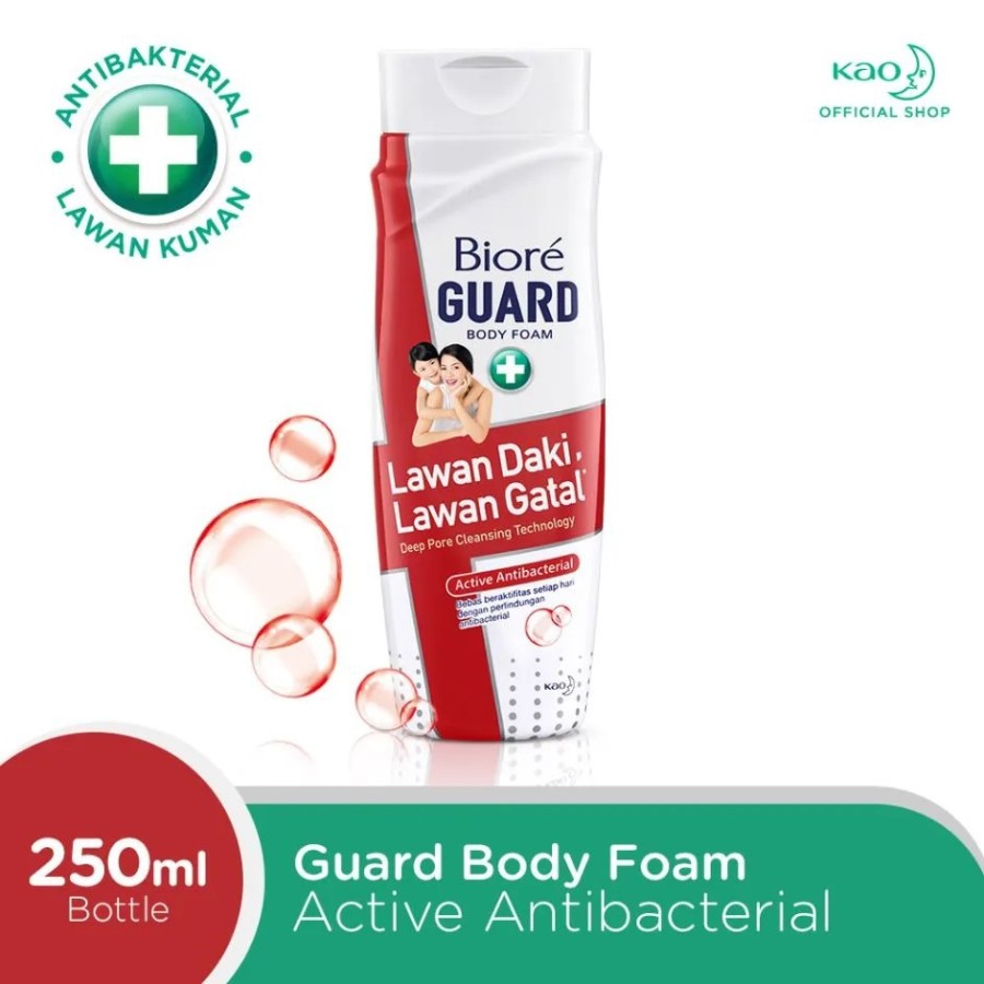 Jual Biore Guard Body Foam Active Antibacterial 250ml | Shopee Indonesia