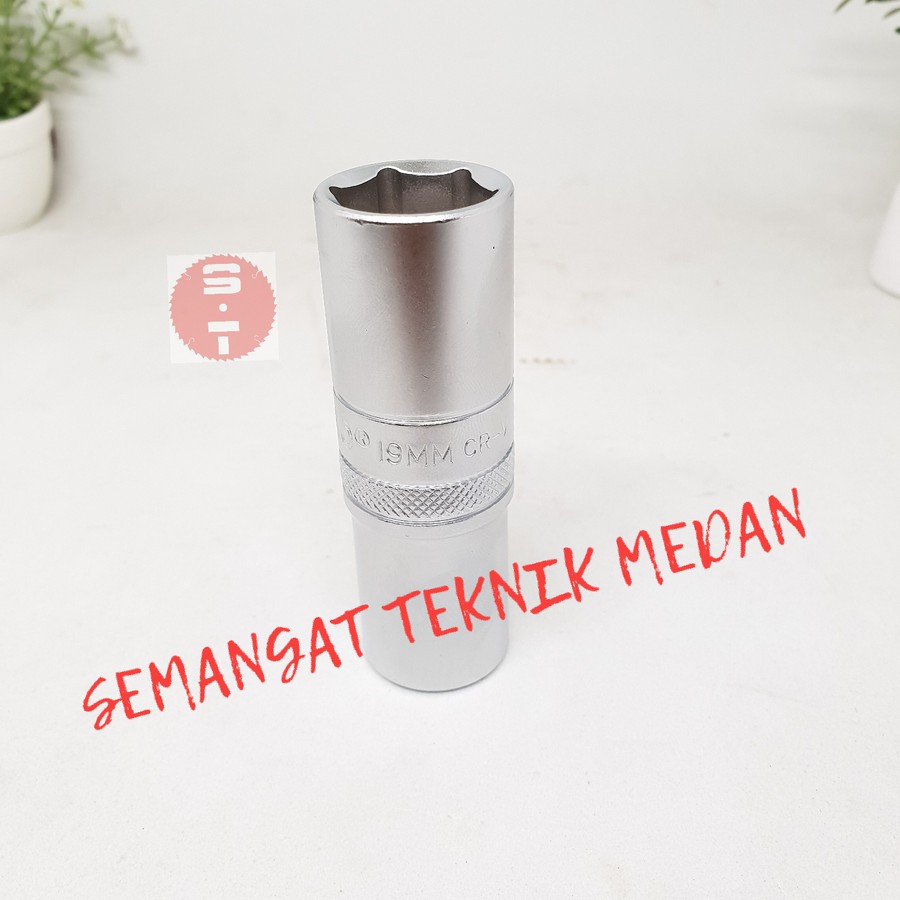 Jual TEKIRO MATA DEEP SOCK SOCKET PANJANG 19mm 1/2" TEKIRO | Shopee ...