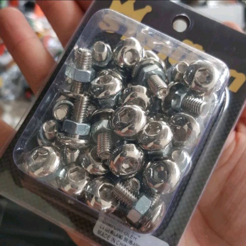 Jual 40pcs baud baut L kunci 10+mur serbaguna baut body/plat nomor ...