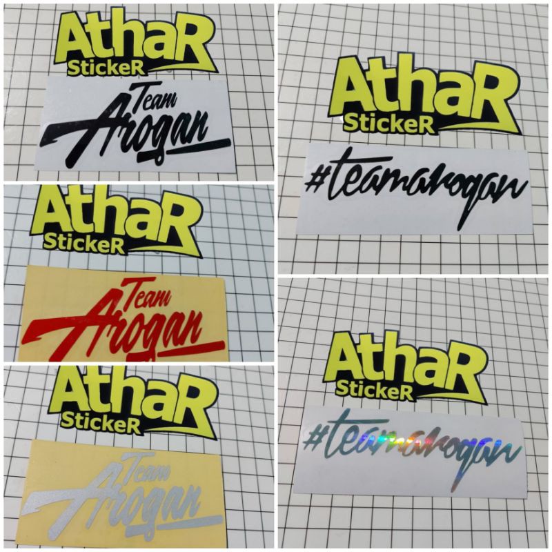Jual STICKER TEAM AROGAN CUTTING STICKER CUTTING MOTOR CUTTING STICKER ...