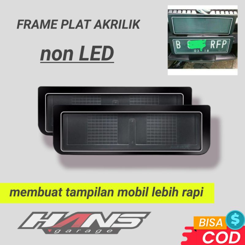 Jual frame plat akrilik dudukan plat mika tatakan plat kaca akrilik ...