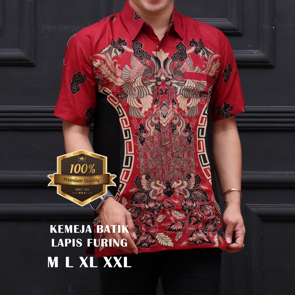 Jual Batik Lapis Furing HBL51 Batik Pekalongan M L Xl XXL Lapis Furing ...