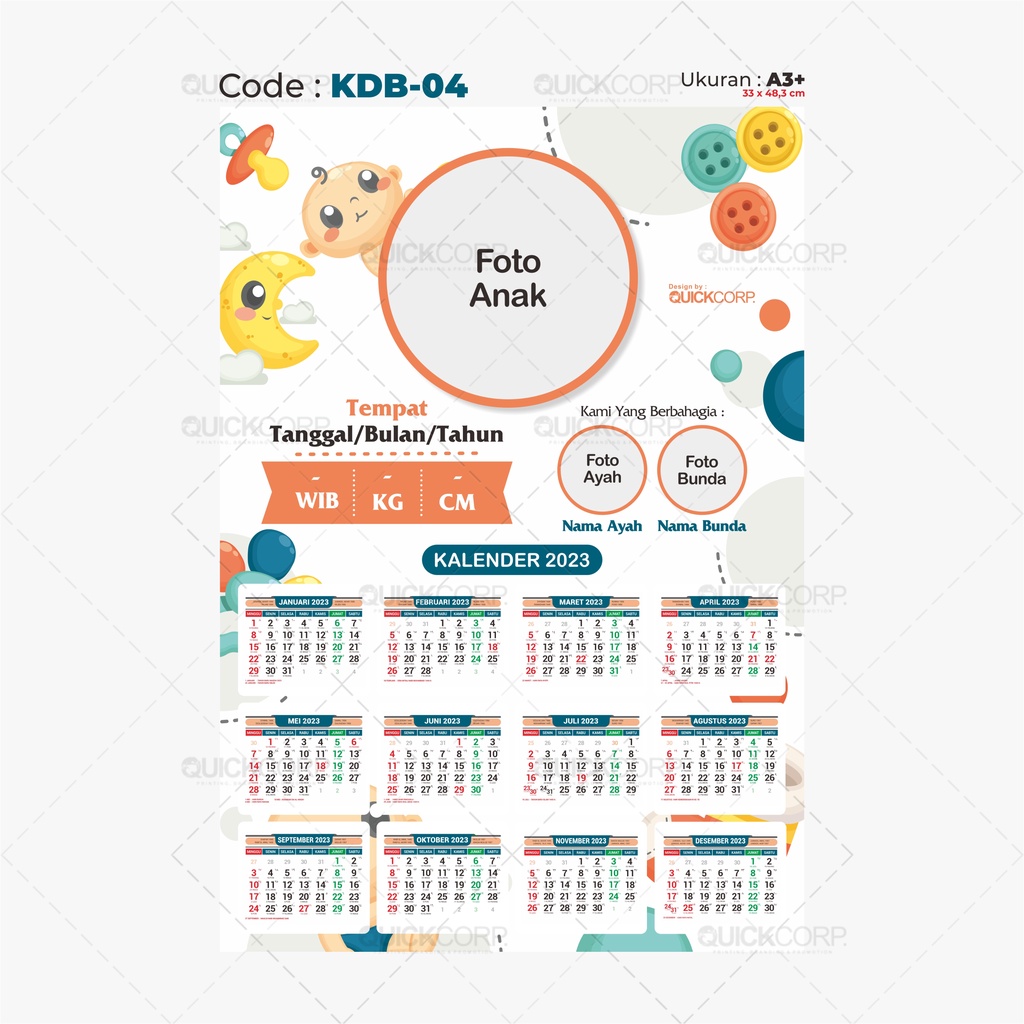 Jual KALENDER DINDING TEMATIK, TERSEDIA PILIHAN TEMPLATE DESAIN, BISA ...