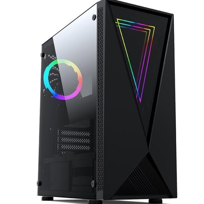 Jual CASING KOMPUTER PC CASE GAMING VURRION LED RGB VOLTUS CASING ...
