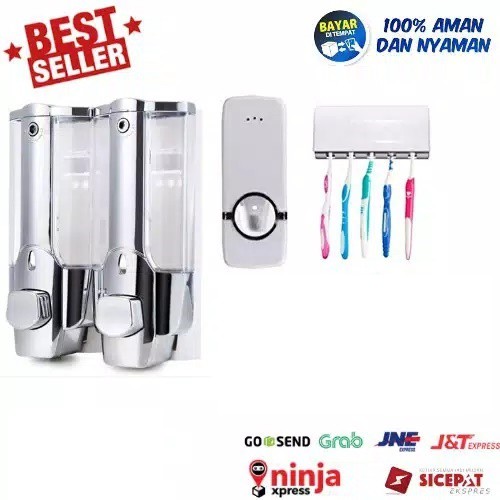 Jual PAKET DISPENSER SABUN DAN DISPENSER ODOL | Shopee Indonesia