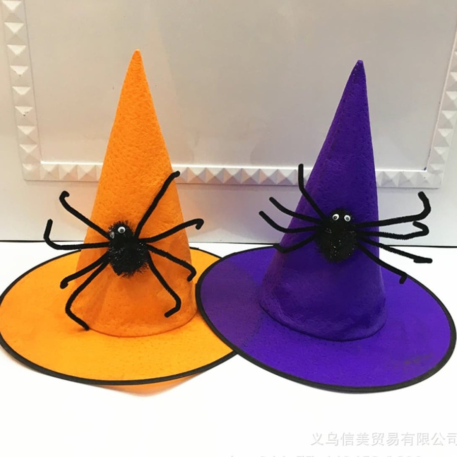 Jual Topi Halloween Laba Laba Kostum Seram Haloween Topi Witch Anak ...