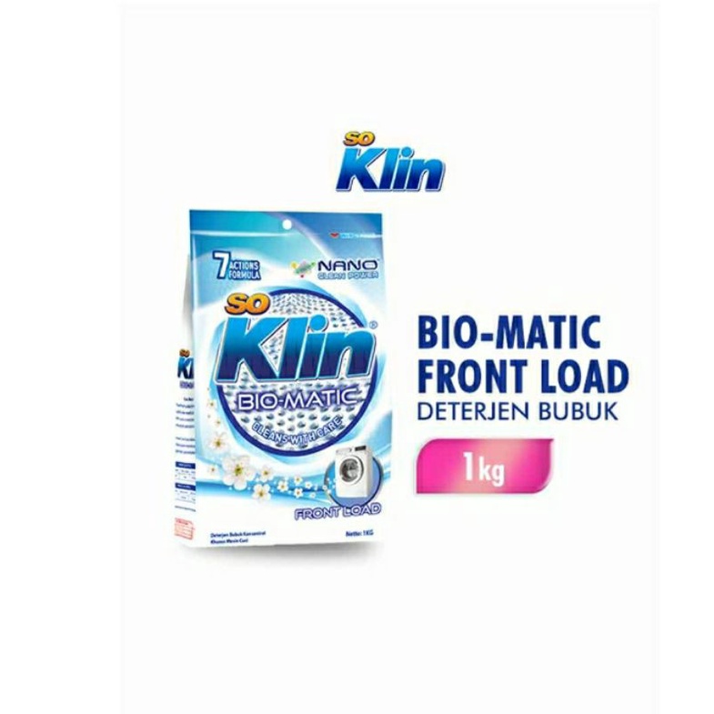 Jual So Klin Detergent Bio-Matic Front Load 1Kg | Shopee Indonesia