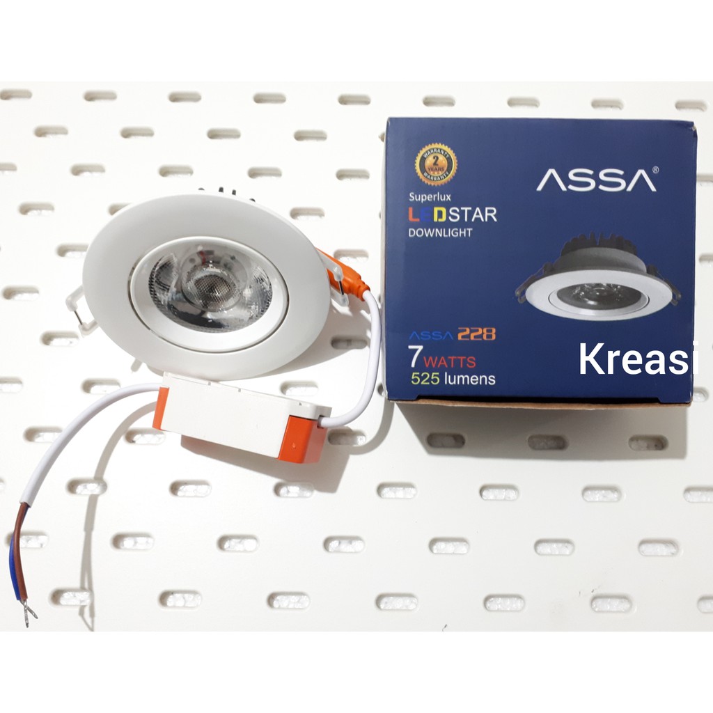 Jual LAMPU LED DOWNLIGHT / LED PANEL ASSA 228 7W / 7 WATT - 4000K ...