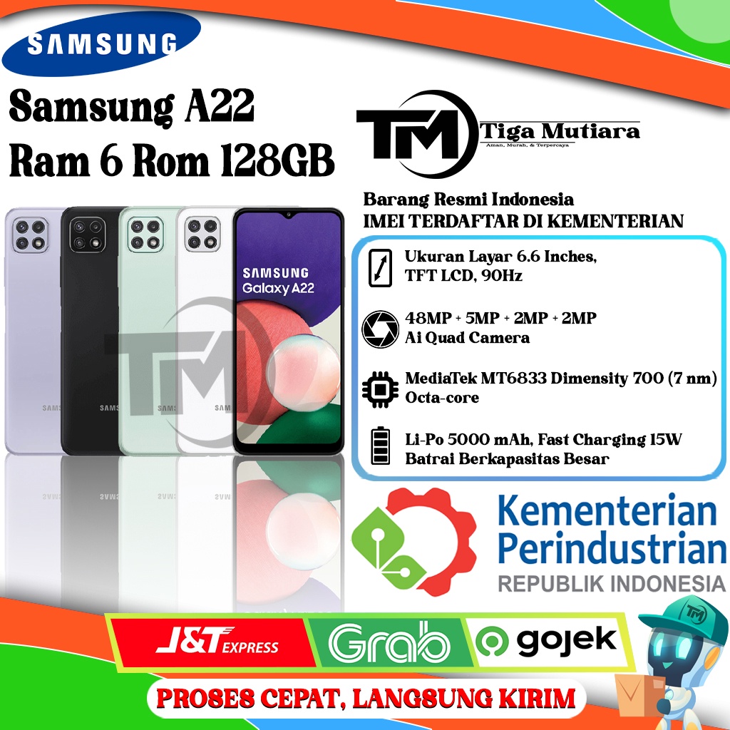 Jual Samsung A22 | A22 5G Ram 6 Rom 128GB | Shopee Indonesia