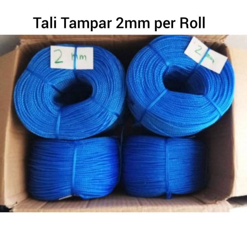 Jual Tali Tampar Plastik 2mm per Roll / Tali Tambang Plastik senar 2 mm / Tali ikat Tali Jemuran ...