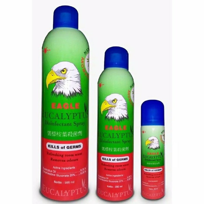 Jual EAGLE EUCALYPTUS DISINFECTANT SPRAY ANTI VIRUS KUMAN BAKTERI ...