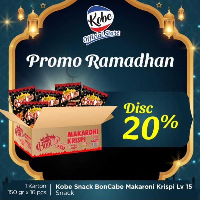 Jual Snack Boncabe Makaroni Krispi Lv 15 1 Karton Isi 16 Pcs | Shopee ...