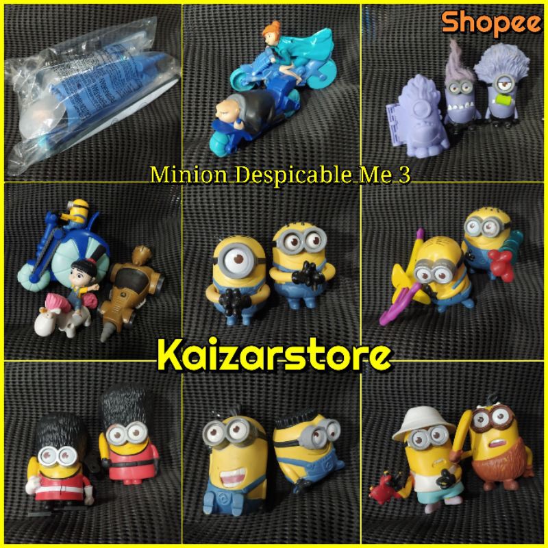 Jual Action Figure Minion Mainan MCD Despicable me 3 Minions the rise ...