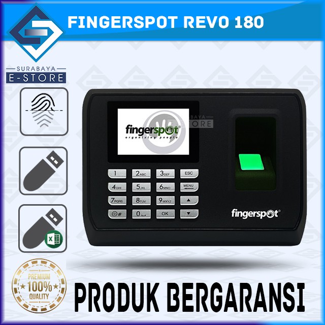 Jual Mesin Absensi Sidik Jari | Fingerprint | Fingerspot Revo 180 ...