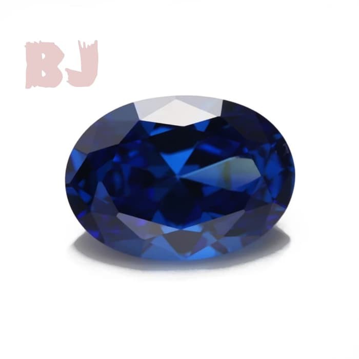 Jual PRODUK ORIGINAL ( Original ) Premium Blue Cubic Zirconia Safir ...