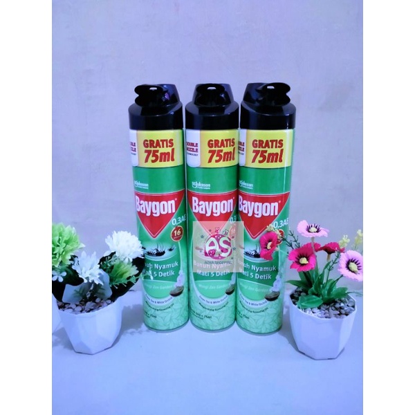 Jual baygon aerosol 600ml extra 75% //baygon pembasmi nyamok 600ml extra 75% // baygon semprot ...