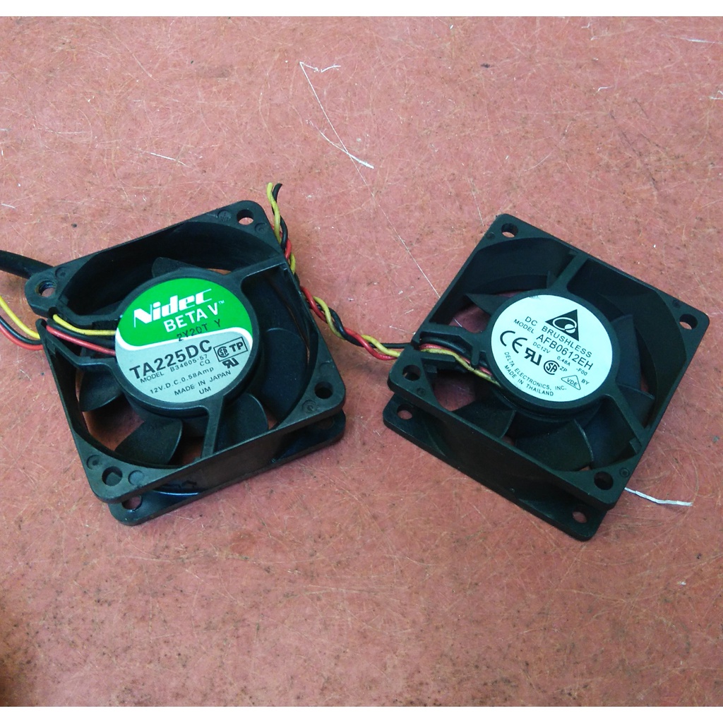 Jual Fan Dc brushless Nidec TA225DC 12v 0.58A & Delta Electronics ...