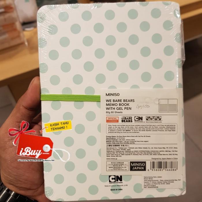 Jual Miniso We Bare Bears Grizzly Memo Book Notes With Pulpen | Shopee ...