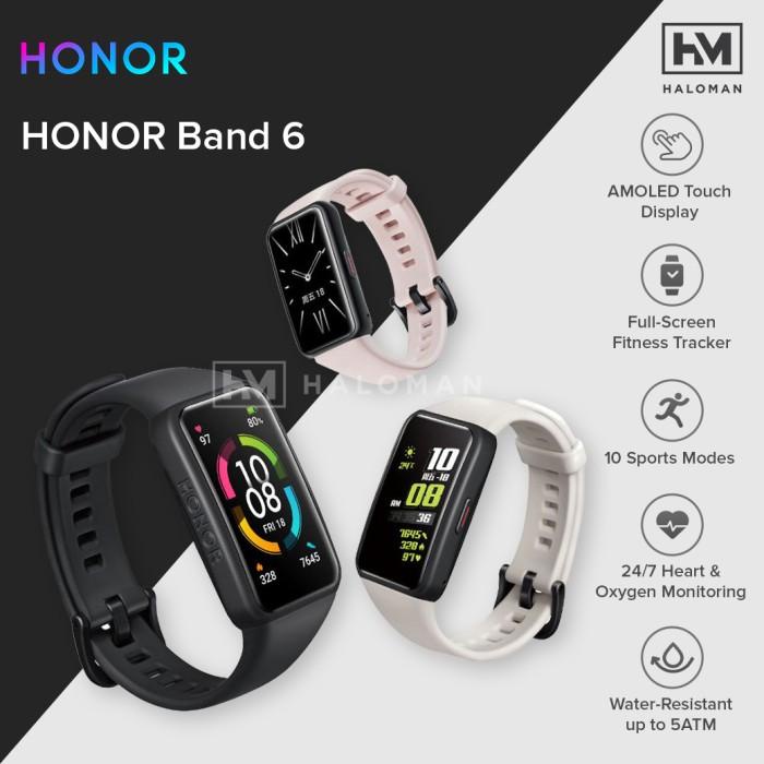 Jual Huawei Honor Band 6 Smartband AMOLED Smartwatch - Hitam | Shopee ...