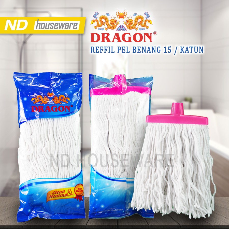 Jual REFILL PEL DRAGON KATUN/BENANG SIZE M (TANPA GAGANG) | Shopee ...
