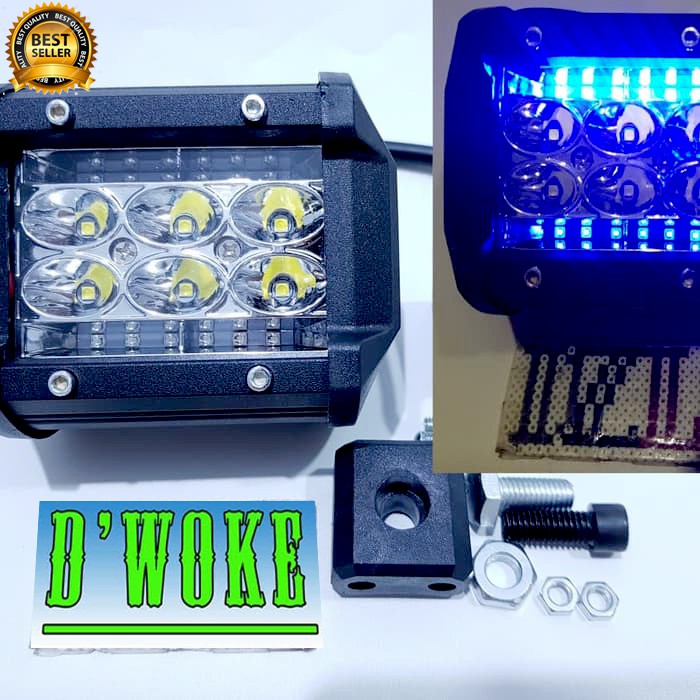 Jual LAMPU CREE SOROT LED CWL 6 MATA ANGEL EYE NON STROBO MOTOR MOBIL ...