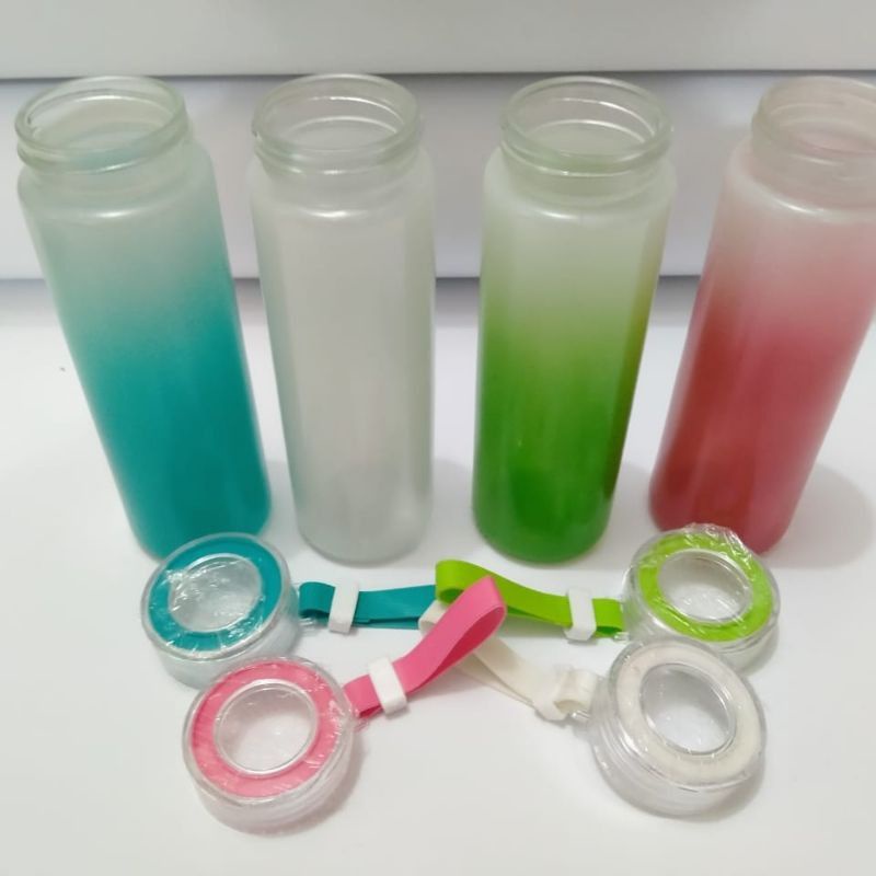 Jual botol kaca slim gradasi botol slim warna botol botol kaca botol ...