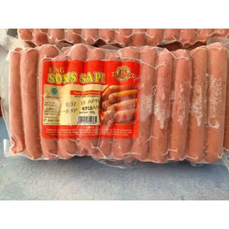 Jual Sosis Sapi 1kg King Food/Sosis Ayam 1kg/Sosis Kingfood/Sosis/King ...