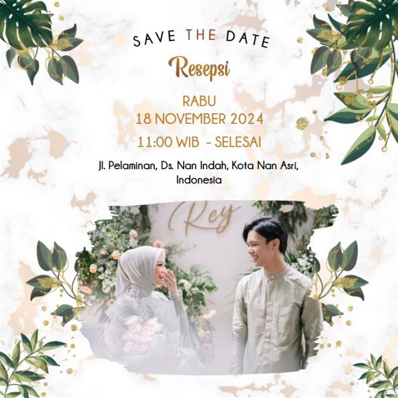 Jual undangan resepsi pernikahan digital | Shopee Indonesia