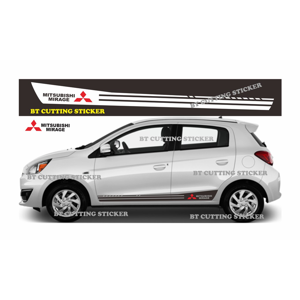 Jual stiker striping mobil mirage stiker mobil mirage stiker mitsubishi mirage stiker mobil ...