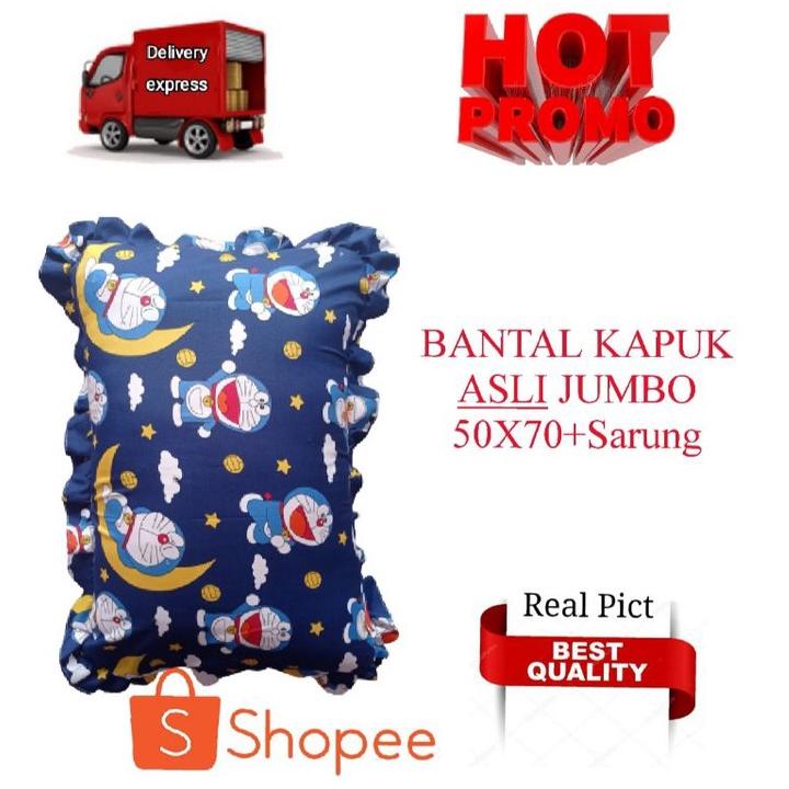 Jual M-EGE) ) Bantal Dan Guling Kapuk Asli 100 % cap macan ||viral ...