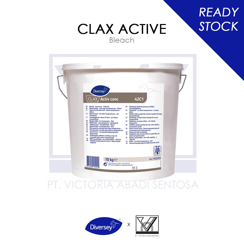 Jual Diversey Clax Activ - Chlorine Powder Laundry Destainer / Pemutih ...