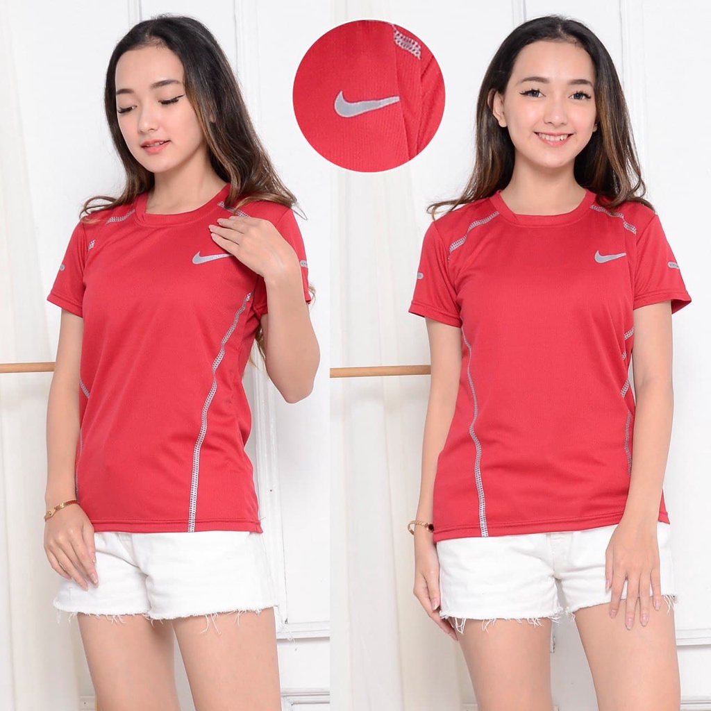 Jual New - KAOS RUNNING WANITA / JERSEY WANITA LENGAN PENDEK / BAJU ...