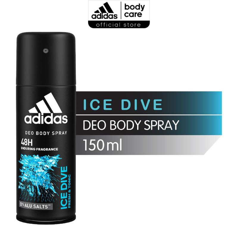Jual ADIDAS DEO BODY SPRAY ICE DIVE 150ML | Shopee Indonesia
