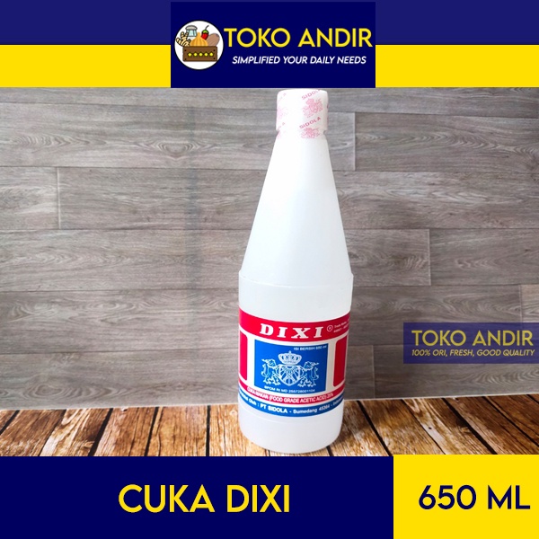 Jual Cuka Makan Dixi Botol 650ml Cuka Masak Asam Segar Untuk Memasak ...