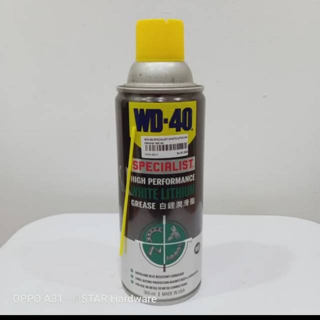 Jual WD-40 SPECIALIST WHITE LITHIUM GREASE/STEMPET | Shopee Indonesia