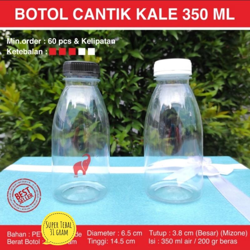 Jual Botol Kale Cantik Plastik 350 ml Tebal / Botol Valencia Tebal / Botol Jus / Botol Kopi ...