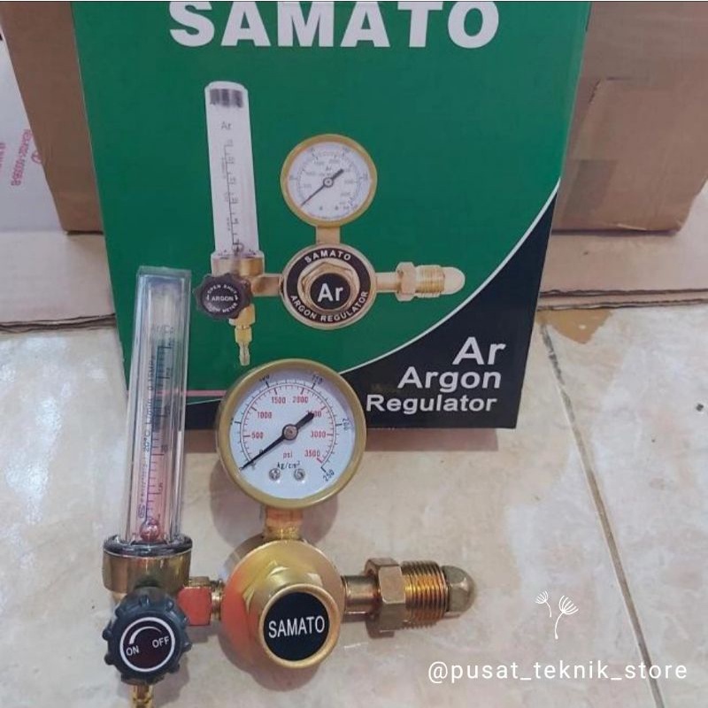 Jual regulator tabung gas las argon original SAMATO made in japan ...